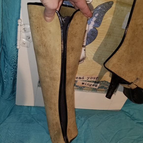 Vintage | Shoes | Genuine Leather Spats Gaiters Steampunk Boot Cover ...